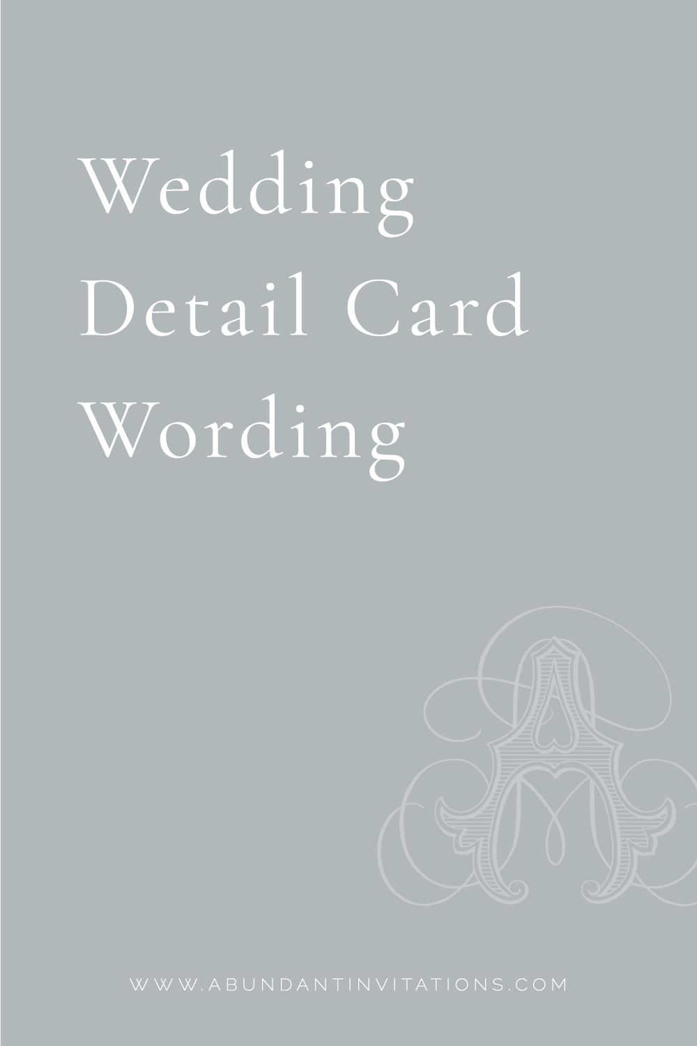 Wording On Wedding Details Detail Card Wording – Abundant Wedding