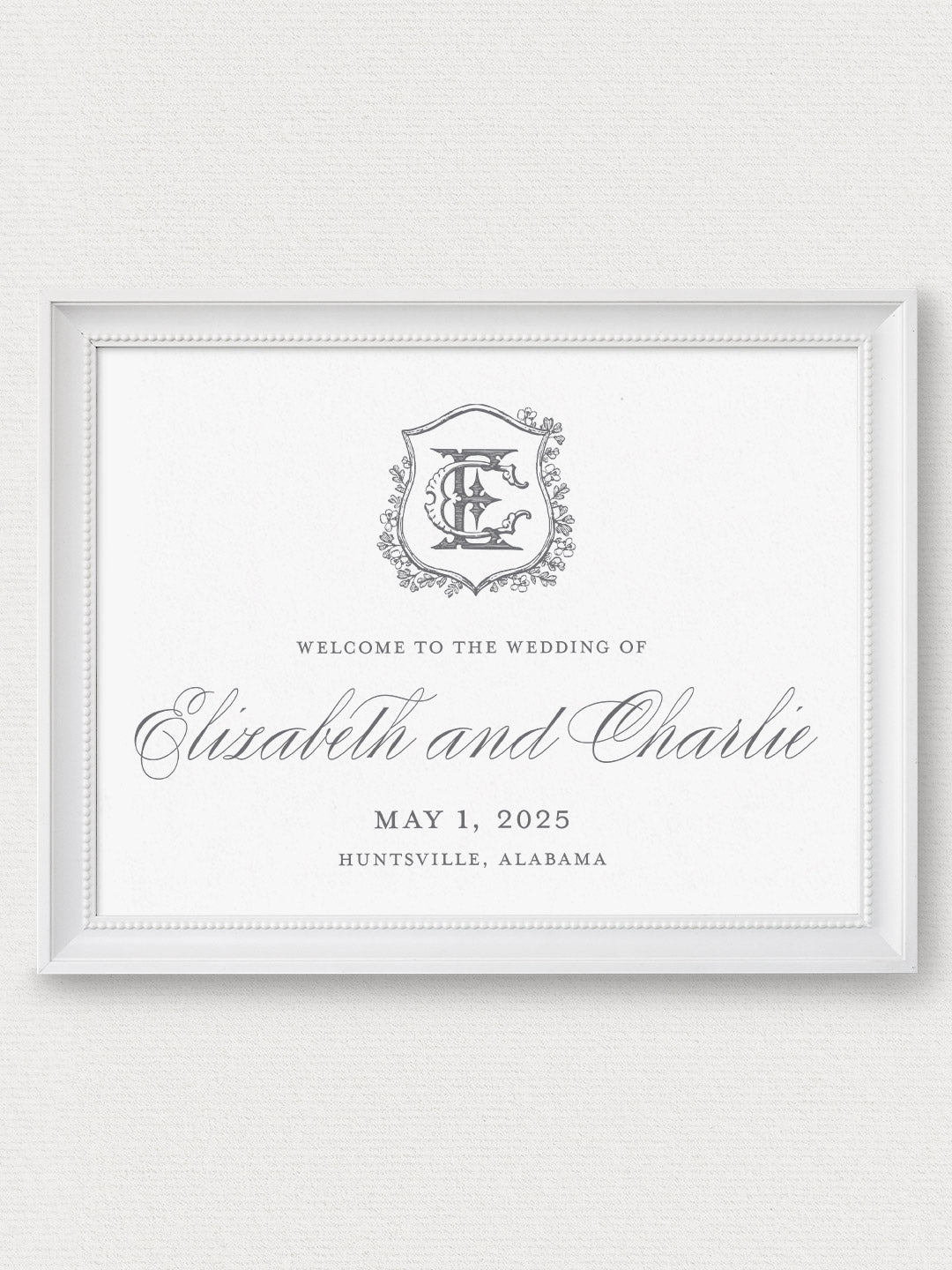 Elizabeth Welcome Sign – Abundant Wedding Invitations