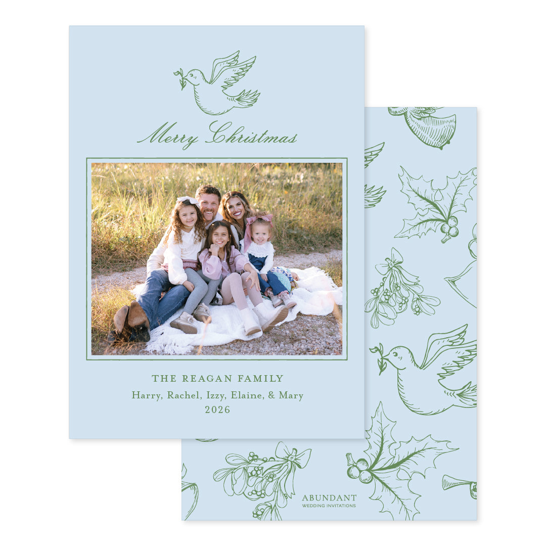 Dove Wedding Invitation The Beverly – Dove Grey Calligraphy Wedding