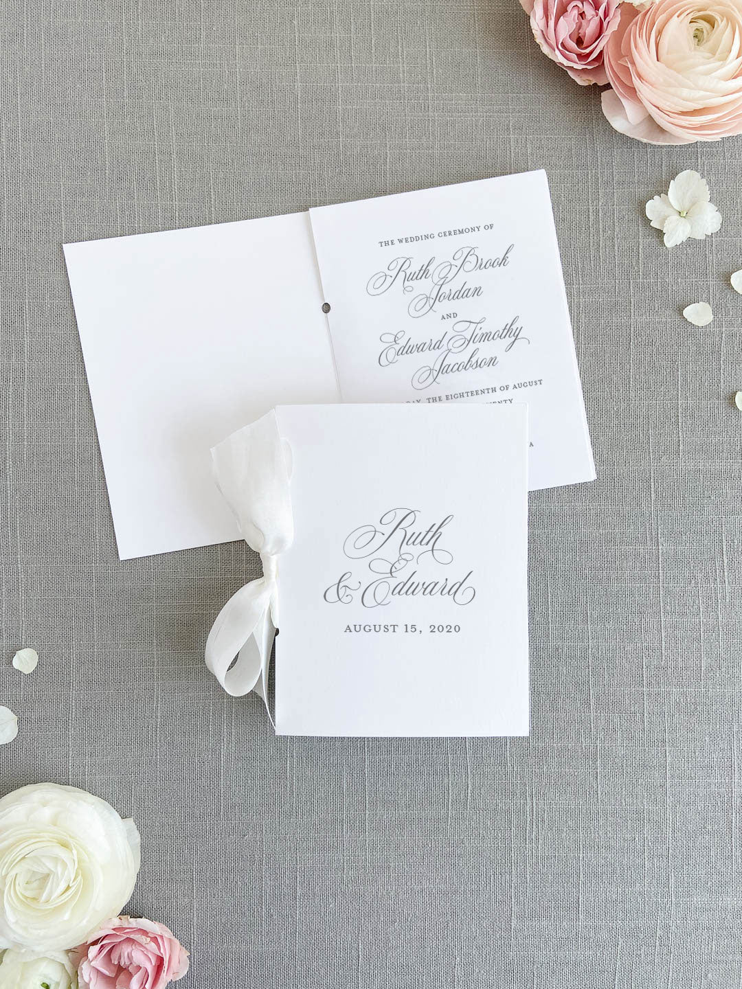 Ruth Booklet Ceremony Program – Abundant Wedding Invitations