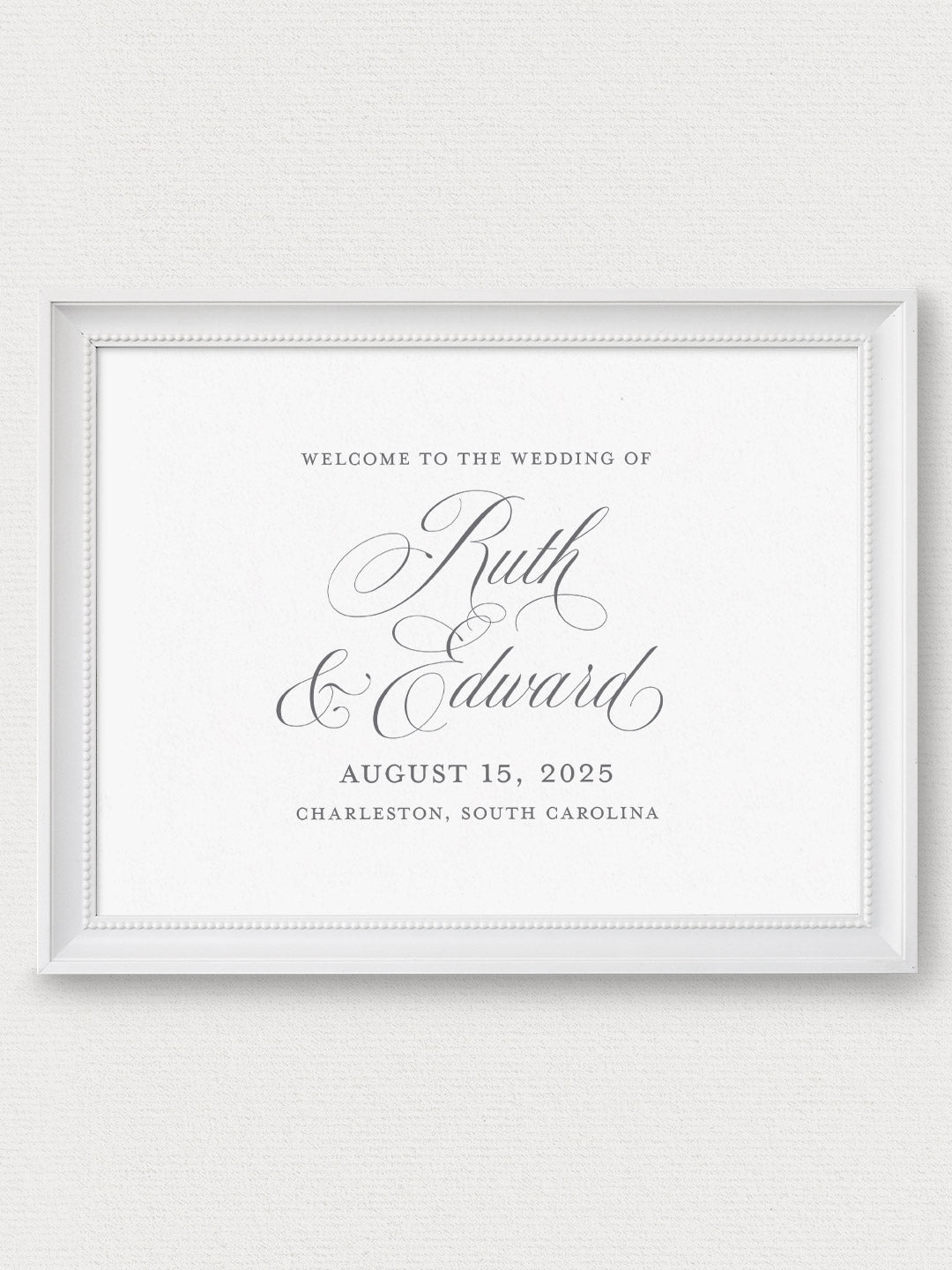 Ruth Welcome Sign – Abundant Wedding Invitations