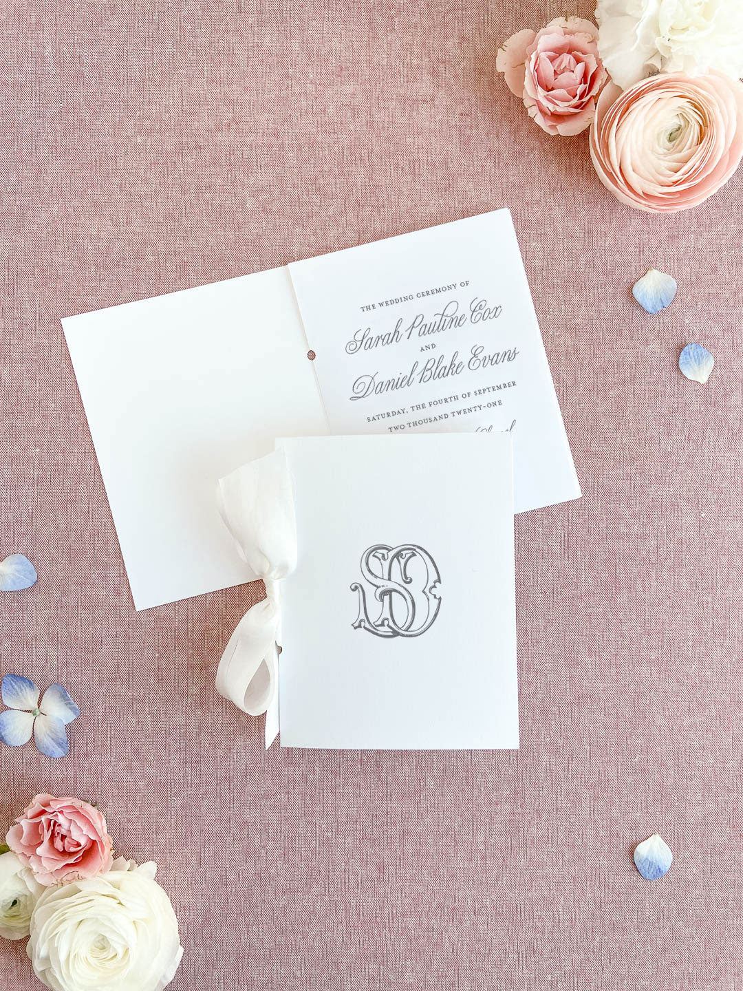 Sarah Booklet Ceremony Program – Abundant Invitations