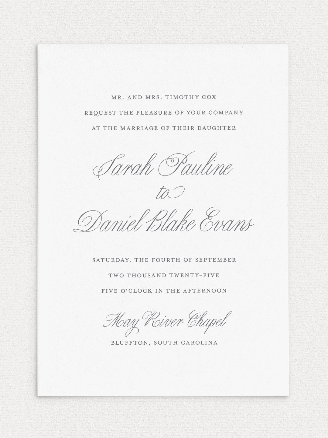Sarah Wedding Invitation – Abundant Invitations
